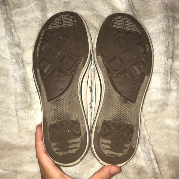 Converse | Shoes | Distressed White Converse | Poshmark